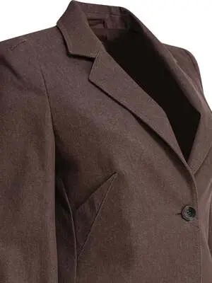 Max Mara Denim-effect Cotton Blazer - Brown