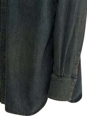 BEAMS Western Double Dye' Shirt - Blue