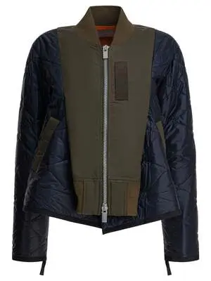 Sacai Bimaterial Bomber Jacket