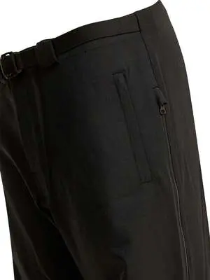 GR10K Wool-blend Belted Trousers