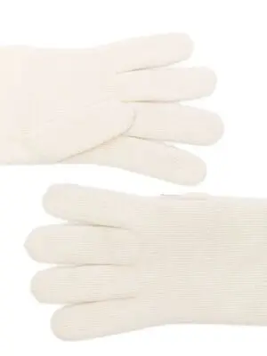 ALPO Cashmere Knitted Gloves - Cream