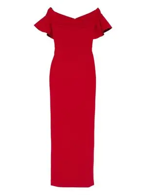 Solace London Cielo Maxi Dress - Red