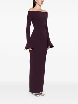Solace London Anica Maxi Dress - Purple