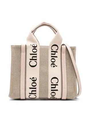 Chloé Small Canvas Tote - Powder