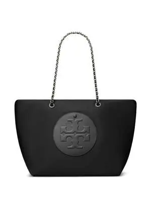 Tory Burch Ella Chain Nylon Tote Bag - Black