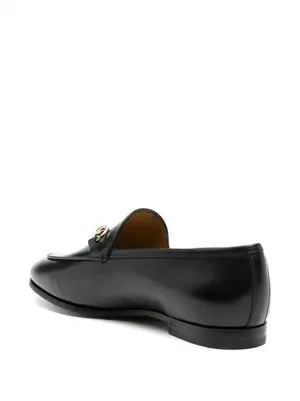 Gucci Jordaan Leather Loafers - Black