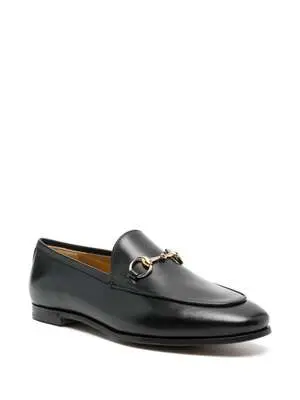 Gucci Jordaan Leather Loafers - Black