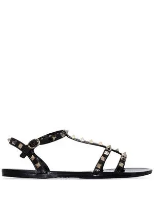 Valentino Garavani Rockstud Sandals - Black