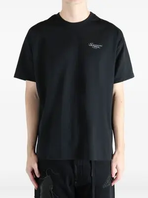 Givenchy Logo Cotton T Shirt - Black