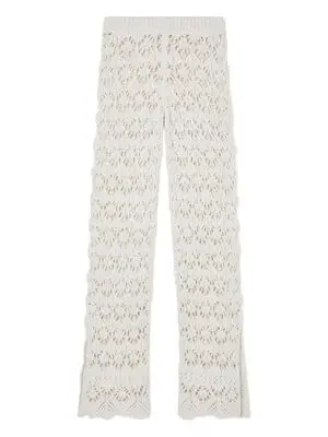 Alanui Lagoon Romance Cotton Pant - Cream