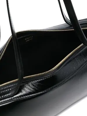 Khaite Simona Leather Shoulder Bag - Black