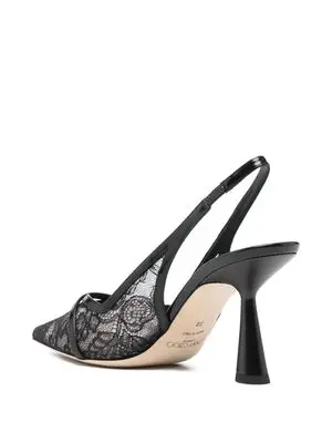 JIMMY CHOO Amita Patent Leather Pumps - Black