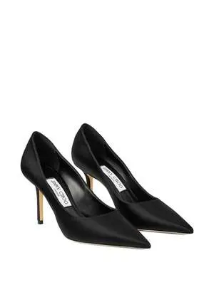 JIMMY CHOO Lvoe 85 Leather Pumps - Black