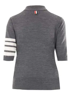 Thom Browne Wool Polo Shirt - Grey