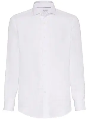 Brunello Cucinelli Linen Shirt - White