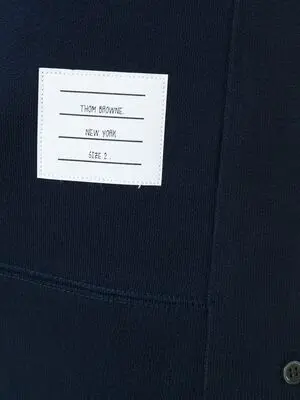 Thom Browne Cotton Crewneck Sweatshirt - Blue