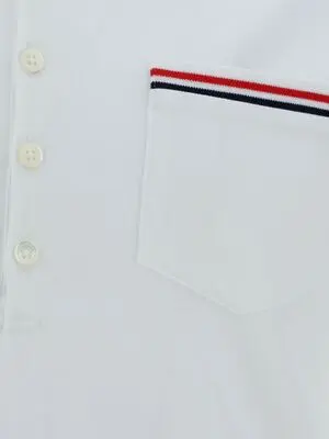 Thom Browne Cotton Polo Shirt - White