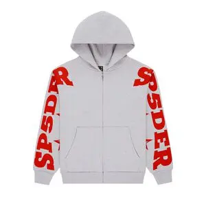 SP5DER Mx555 Zip Hoodie - Grey