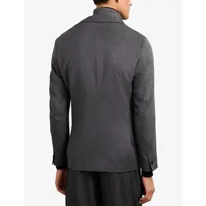 REISS Woven Blazer With Gilet Insert