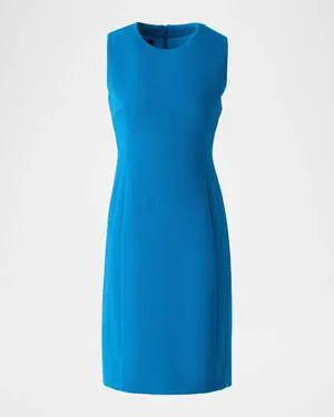 Akris Wool Crepe Sheath Dress - Twilight