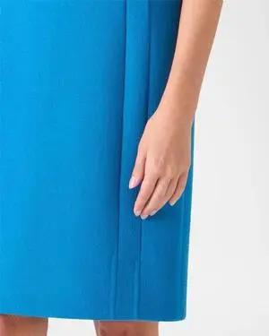 Akris Wool Crepe Sheath Dress - Twilight