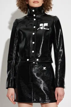 COURREGES Logo Jacket - Black
