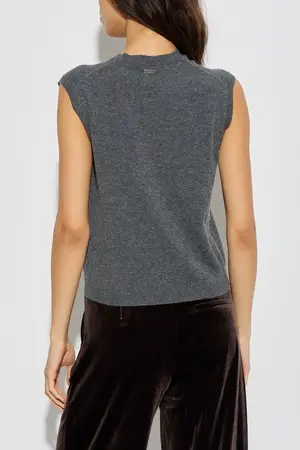 FERRAGAMO Cashmere Vest - Grey