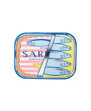 JOLLITY & CO Le Dinner Sardine Can Paper Dinner Plates, Set Of 8 - Multicolor