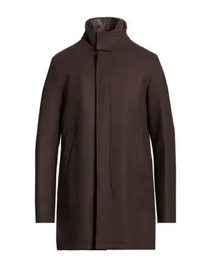 Herno Single-breasted Wool Blend Coat