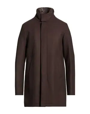 Herno Single-breasted Wool Blend Coat