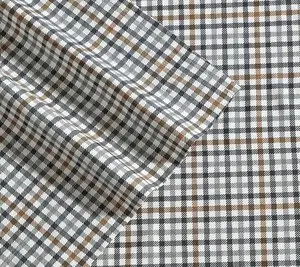 Eddie Bauer Griffin Plaid Beige Cotton Percale Queen Sheet Set