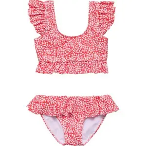 SNAPPER ROCK Ditsy Bloom Crop Two-piece Swimsuit - Red