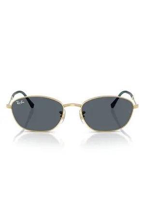 Ray-ban 58mm Oval Sunglasses - Arista/blue
