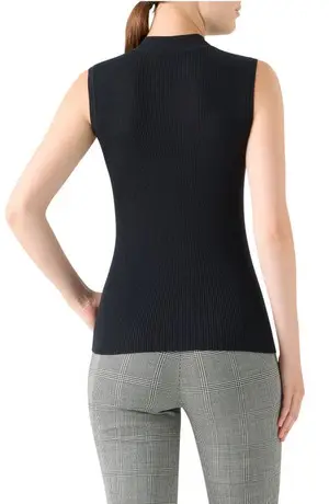 Akris Ribbed Silk And Cotton Sleeveless Sweater