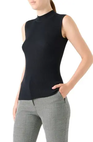 Akris Ribbed Silk And Cotton Sleeveless Sweater