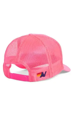 Aviator Nation Signature Trucker Hat - Neon Pink