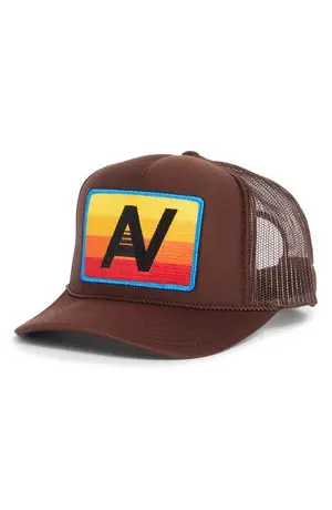 Aviator Nation Logo Trucker Hat - Brown