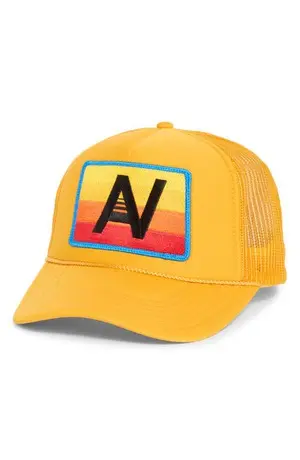 Aviator Nation Logo Trucker Hat - Gold