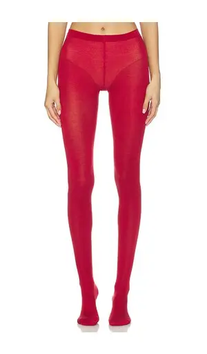 Wolford Merino Tights - Crimson