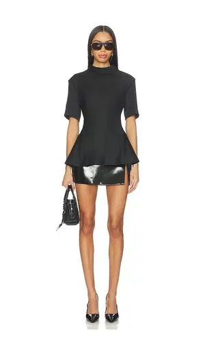 Remain Birger Christensen Suiting Peplum Top