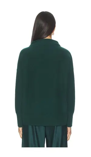 Vince Boiled Funnel Neck Pullover - Juniper