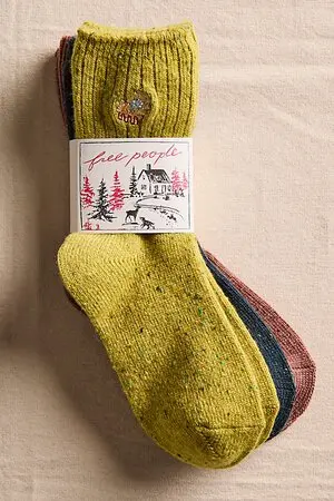 Free People Holiday Heritage Sock Pack - Frosted Trio