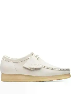 Clarks Wallabee Leather Boots - White