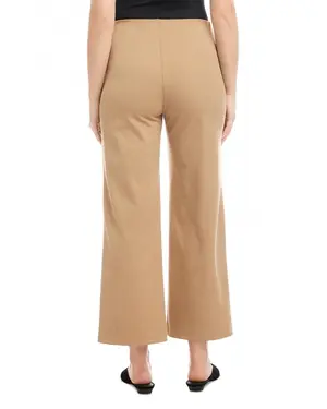 Karen Kane Cropped Pintuck Wide-leg Trousers