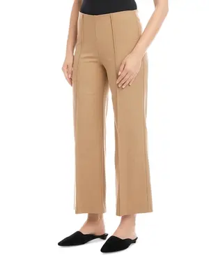 Karen Kane Cropped Pintuck Wide-leg Trousers