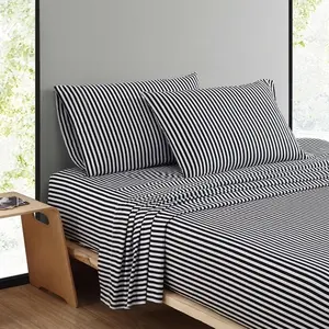 Marimekko Ajo Cotton Percale Four Piece Sheet Set, Full