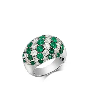 Bloomingdale'S And Diamond Ring - Emerald