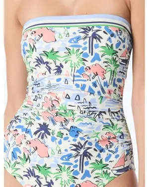 Kate Spade New York Bandeau One Piece Swimsuit