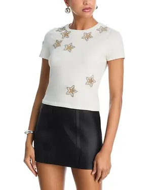 Alice + Olivia Embellished T-shirts For Women