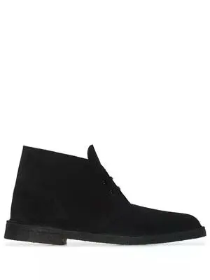 Clarks Suede Desert Boots - Black